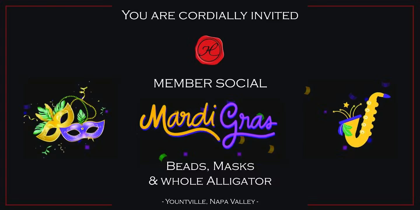 Mardi Gras Celebration at Handwritten Wines | February 1st Member Social